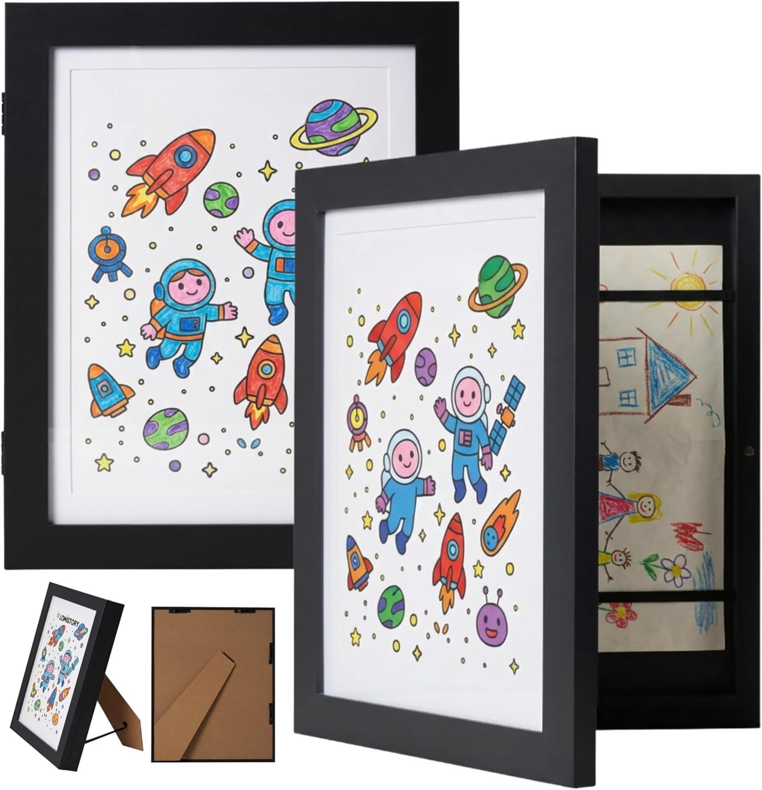 Art Frame 2 Pack - Front Opening Letter Size (8.5" x 11") Frame with ...