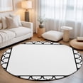 Art Frame 5' Round Rug for Dining Table for 4 People Under Table ...