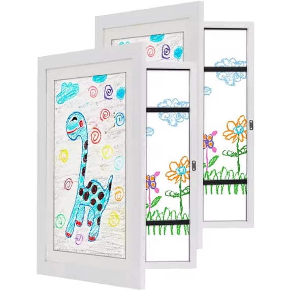 Art Frame 8.5 by 11 Picture Frame - 2-Pack Front Opening Framed Wall ...