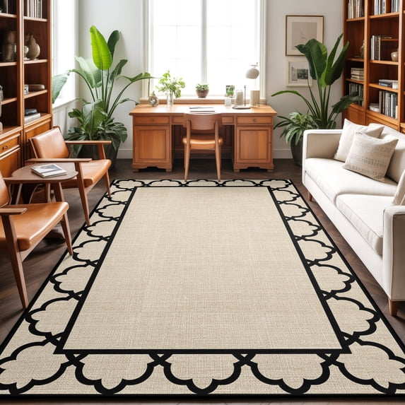 Art Frame 8'x10' Large Area Rug for Living Room Sectional Sofa ...