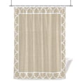 Art Frame Shower Curtains for Bathroom, Geometric White Morocco Printed ...