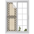 Art Frame Window Privacy Film, Geometric Black Morocco Printed Border ...