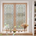 Art Frame Window Privacy Film Geometric White Morocco Printed Border ...