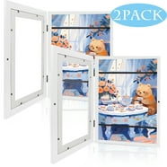 2 Pack Kids Art Frame, Personalized Changeable Art Work Frames Display ...