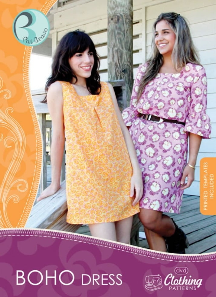 Art Gallery Fabrics Sewing Pattern Boho Dress Women Dresses - Walmart.com