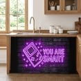 Art Gaming Icons Cabinet Curtains 28" W x 51" L Multi Panel Neon Letter ...