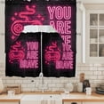 Art Gaming Icons Swag Curtains Valance and Tier Set, Multi Panel Neon ...
