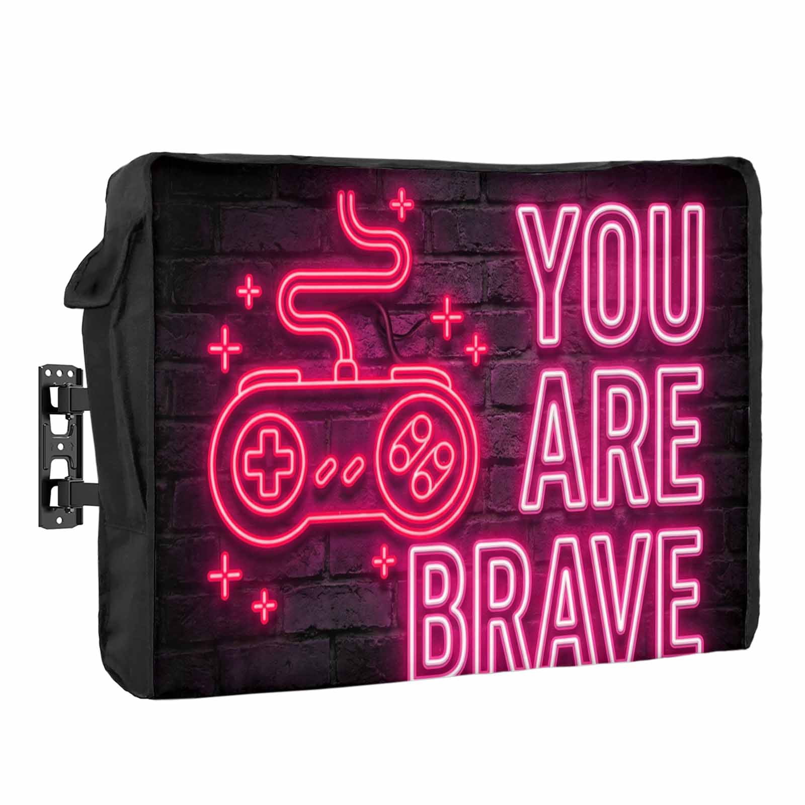 Art Gaming Icons Waterproof Outdoor TV Cover, Multi Panel Neon Letter ...