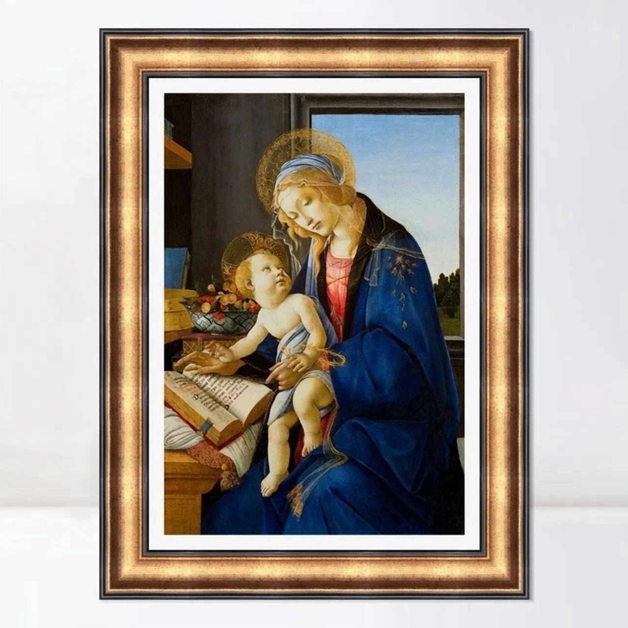 Art Giclee Print Madonna Of The Book By Sandro Botticelli Wall Art Home ...