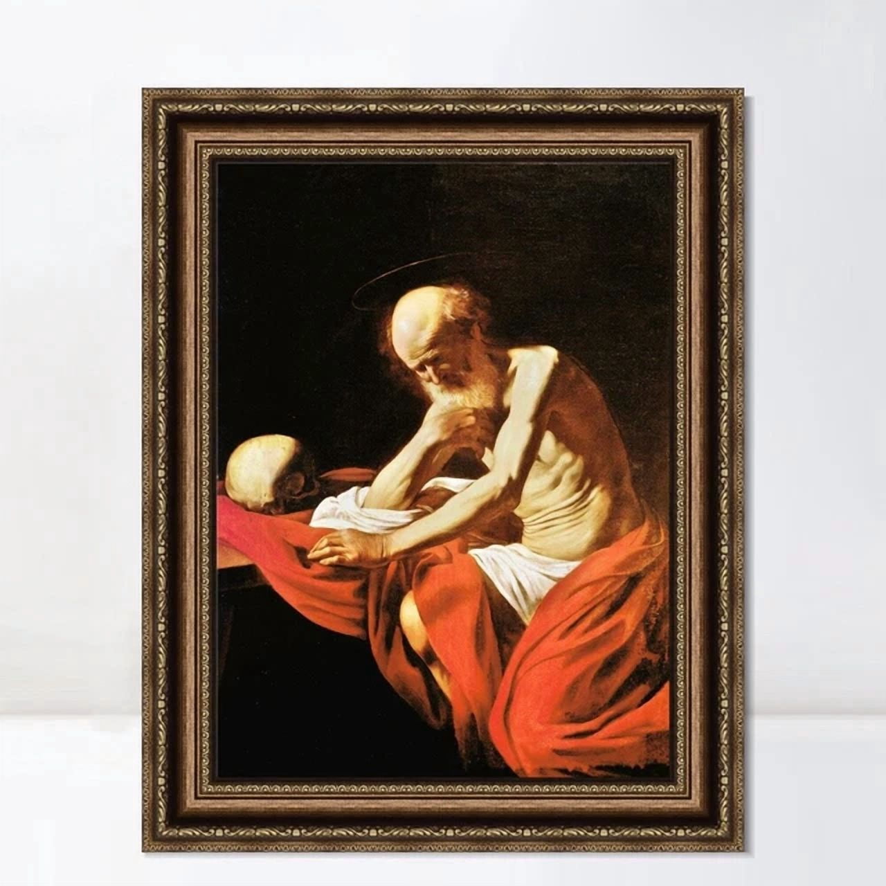 Art Giclee Print Saint Jerome In Meditation (1606) By Caravaggio Art ...