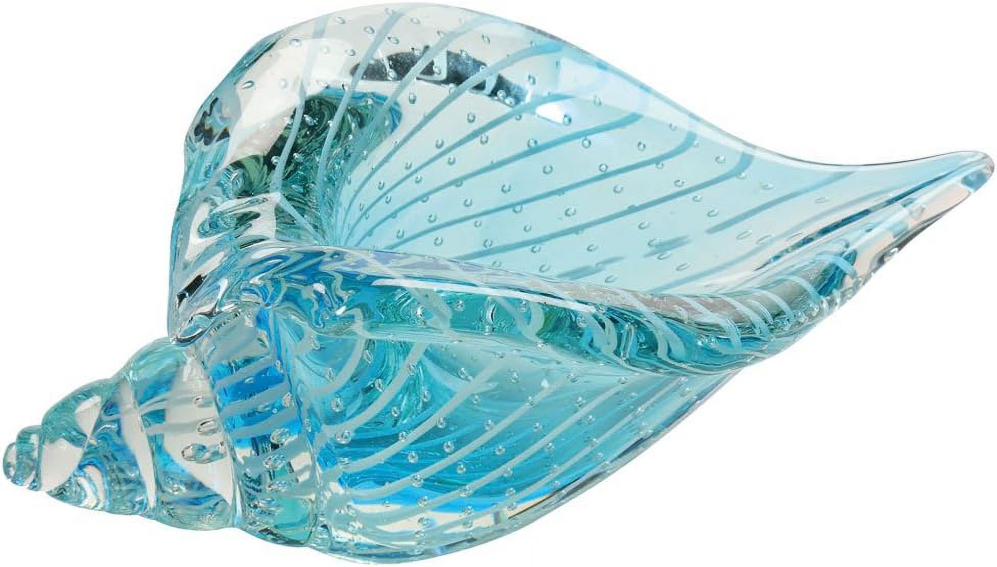 Art Glass Clear Blue Shell - Walmart.com