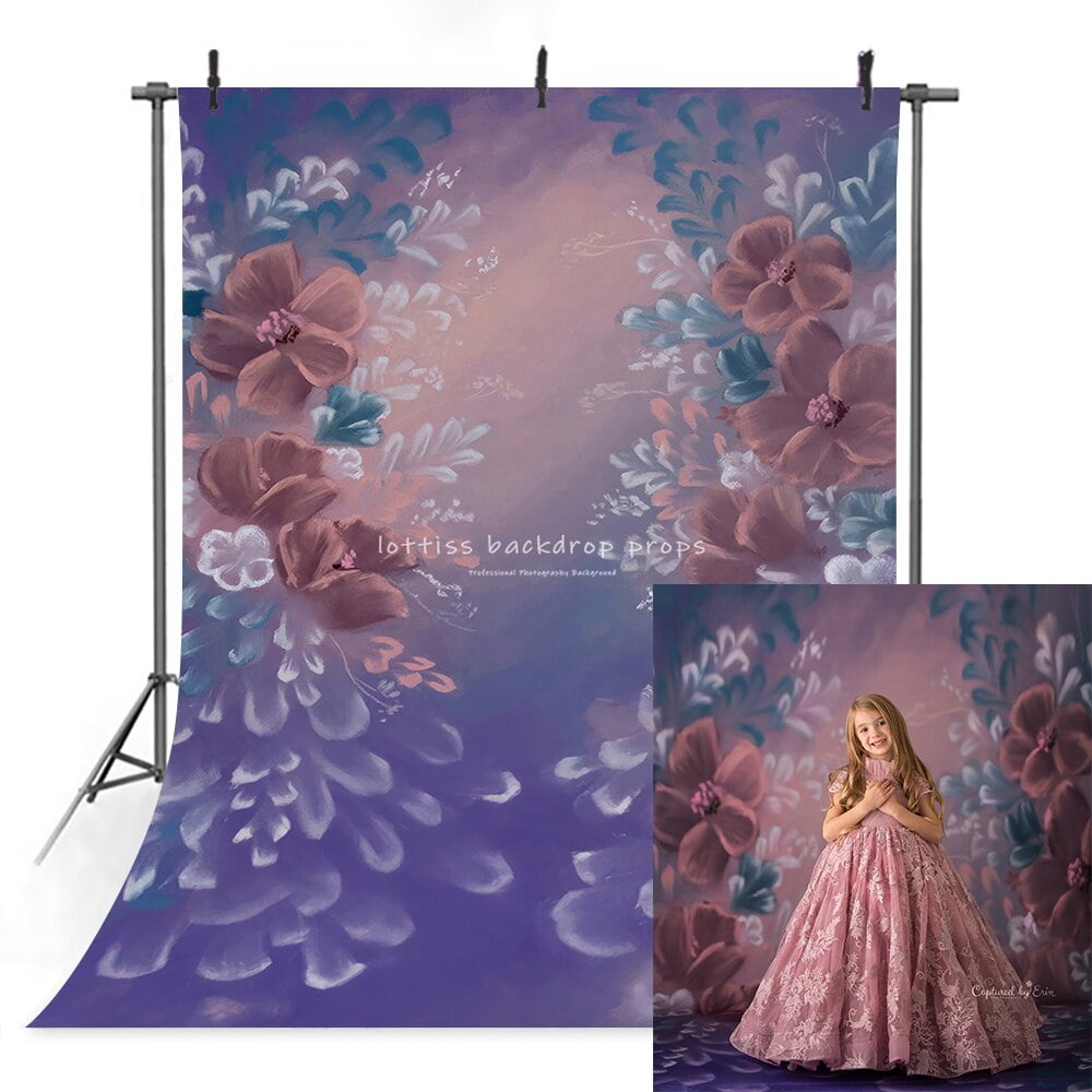 Art Hand Painting Floral backdrops Adult Kids Portrait Photography ...