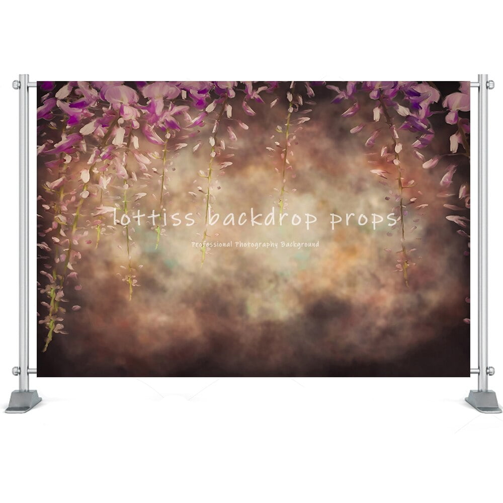 Art Hand Painting Flower Photography Background Oil Style Adult Potrait ...