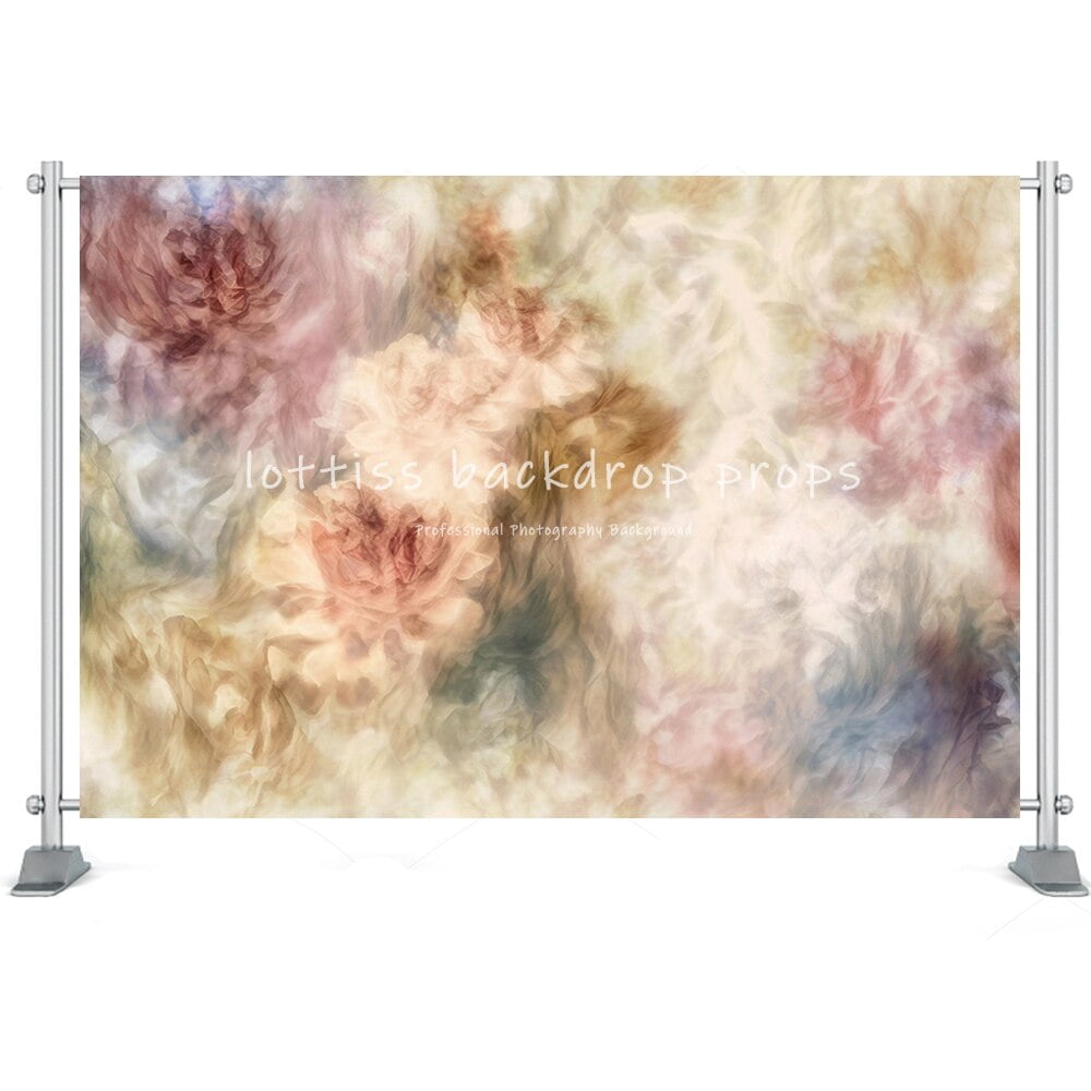 Art Hand Painting Flower Photography Background Oil Style Adult Potrait ...