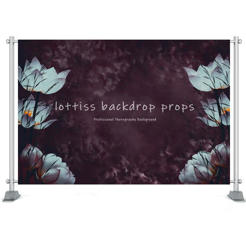 Art Hand Painting Flower Photography Background Oil Style Adult Potrait ...