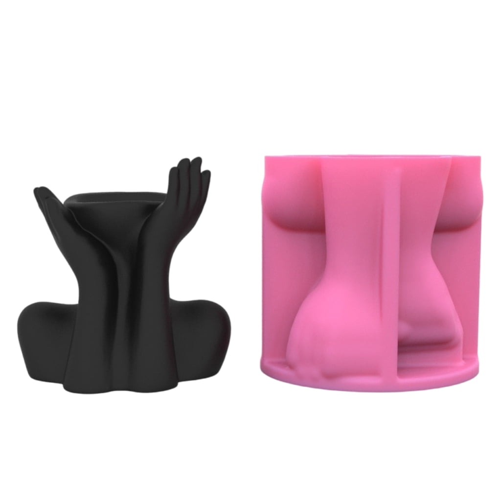 Art Human Body Sculpture Silicone Molds Vase Resin Moulds for Epoxy ...