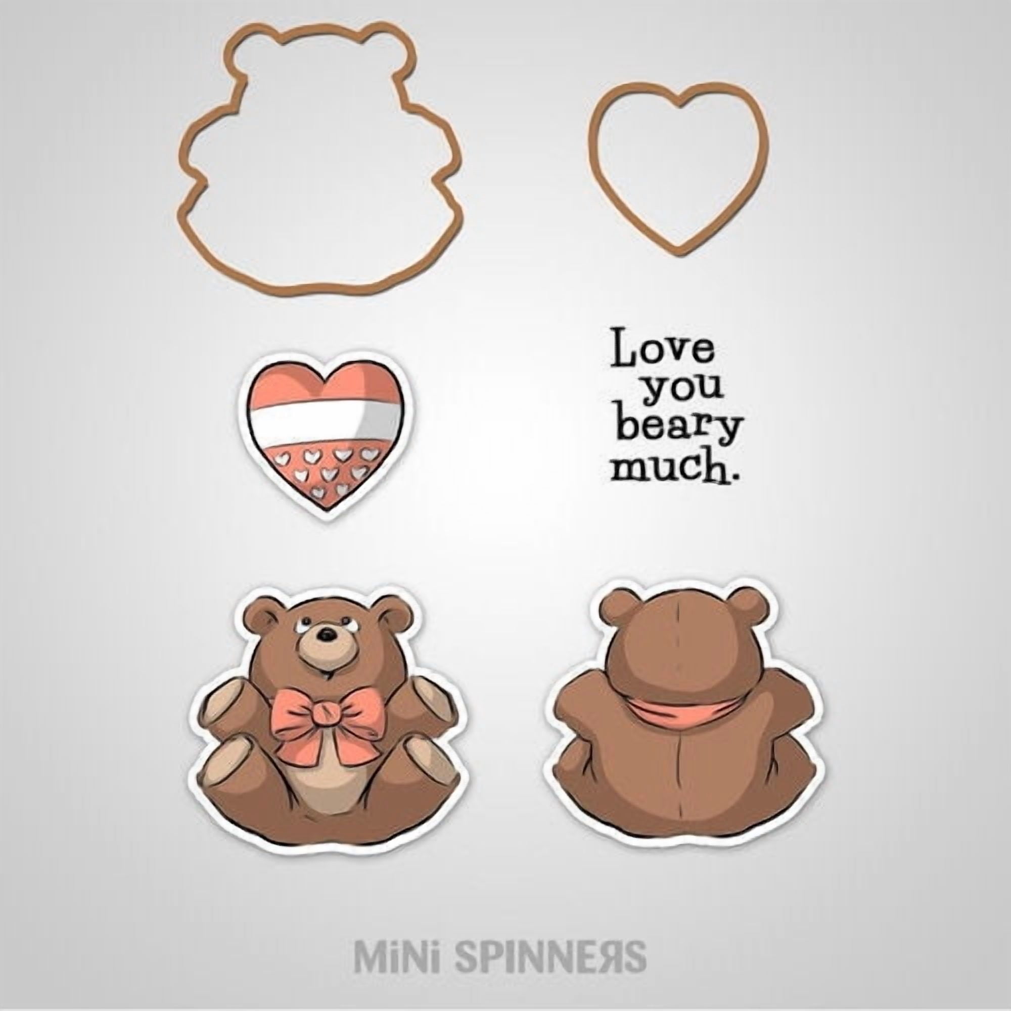 Art Impressions Mini Bear Spinner Set - Walmart.com