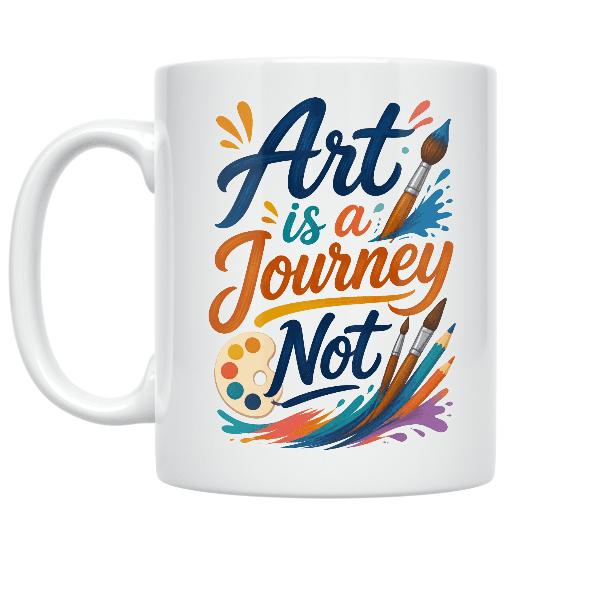 Art Journey Inspiration - Creative Enthusiast - 11 oz Ceramic Coffee ...