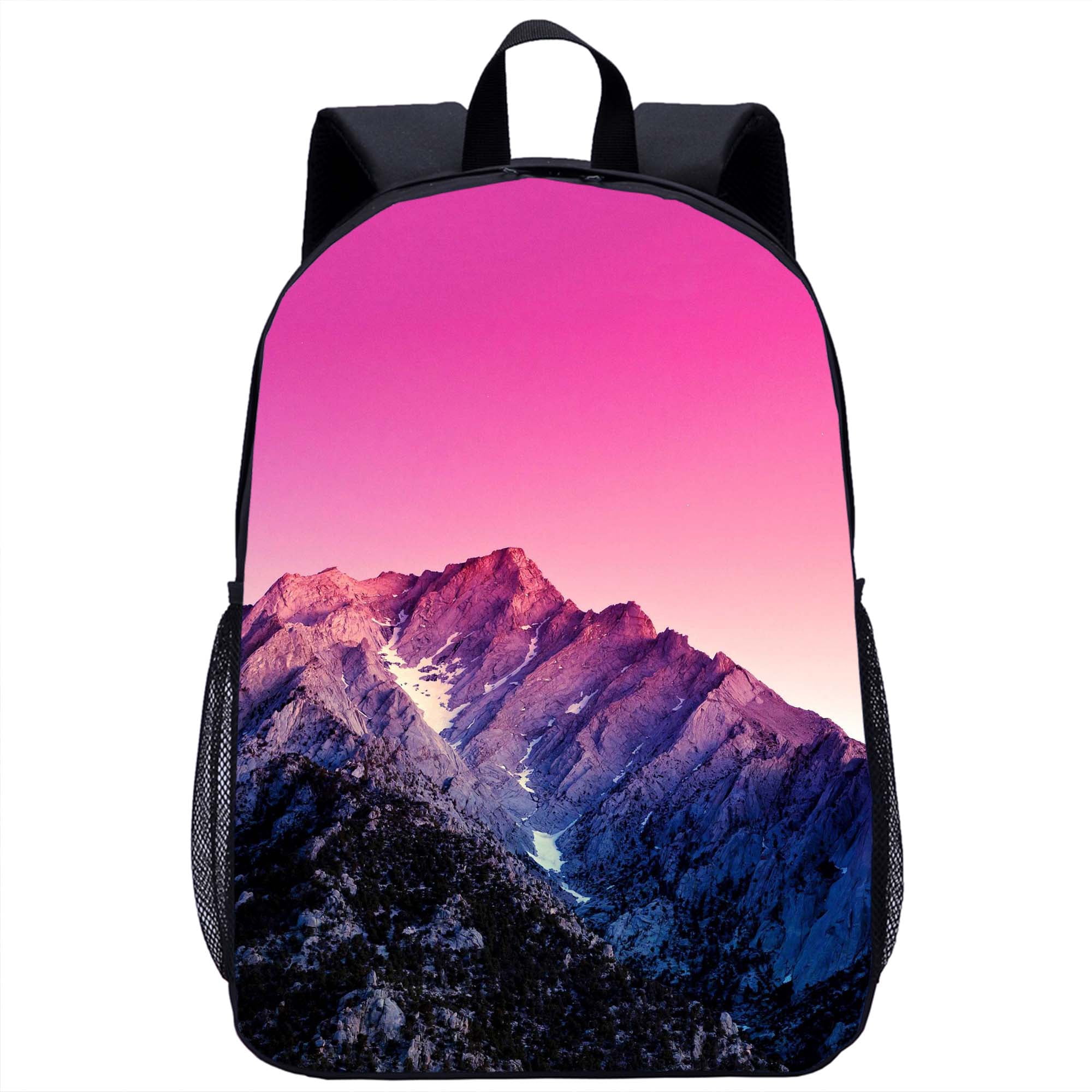 Art Landscape Print Backpack Students bag Teenager Casual Rucksack ...
