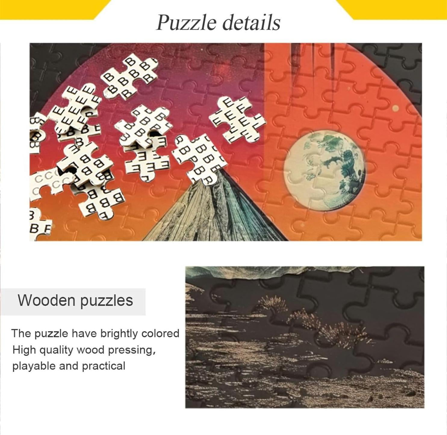 Art Landscape Retro Jigsaw Puzzle 1000 Pieces, Zigsaw with Storage Bag ...