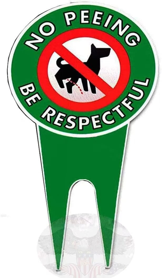 Art Lawn Decoration No Peeing Be Respectful Dog Sign Stop Dogs from ...