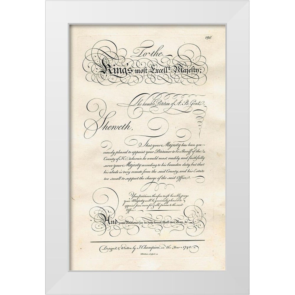 Art Licensing Studio 10x14 White Modern Wood Framed Museum Art Print ...