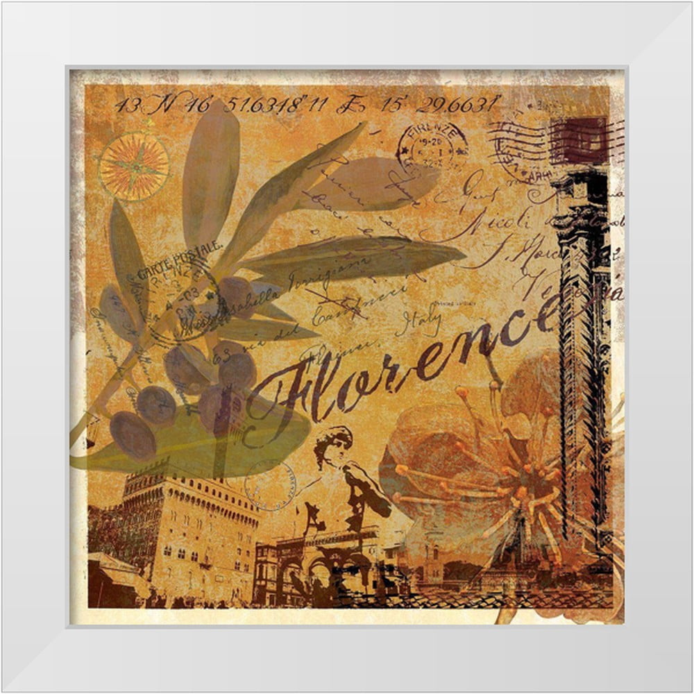 Art Licensing Studio 12x12 White Modern Wood Framed Museum Art Print ...