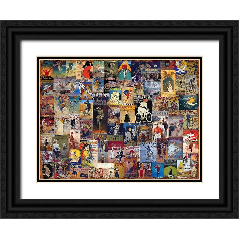 Art Licensing Studio 24x19 Black Ornate Wood Framed with Double Matting ...