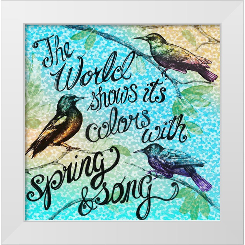 Art Licensing Studio 26x26 White Modern Wood Framed Museum Art Print ...