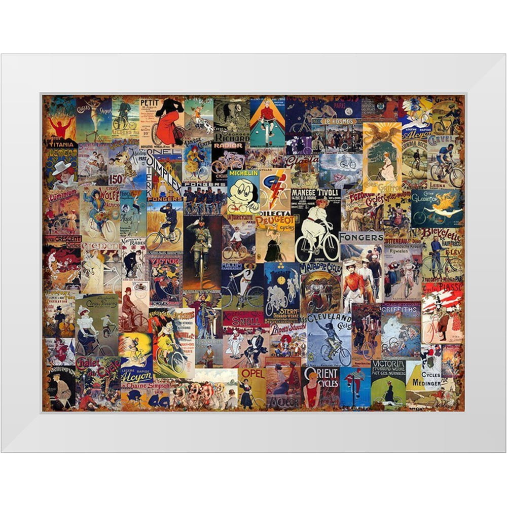 Art Licensing Studio 32x25 White Modern Wood Framed Museum Art Print ...