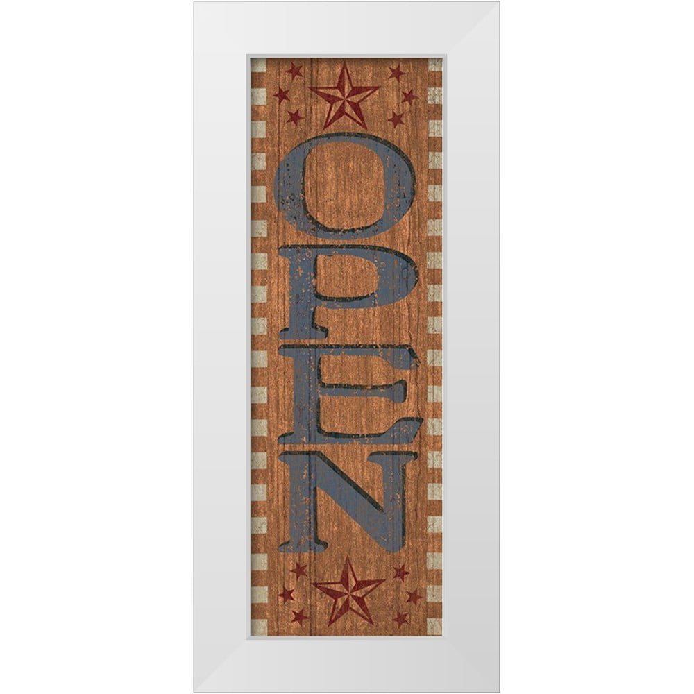 Art Licensing Studio 9x18 White Modern Wood Framed Museum Art Print ...