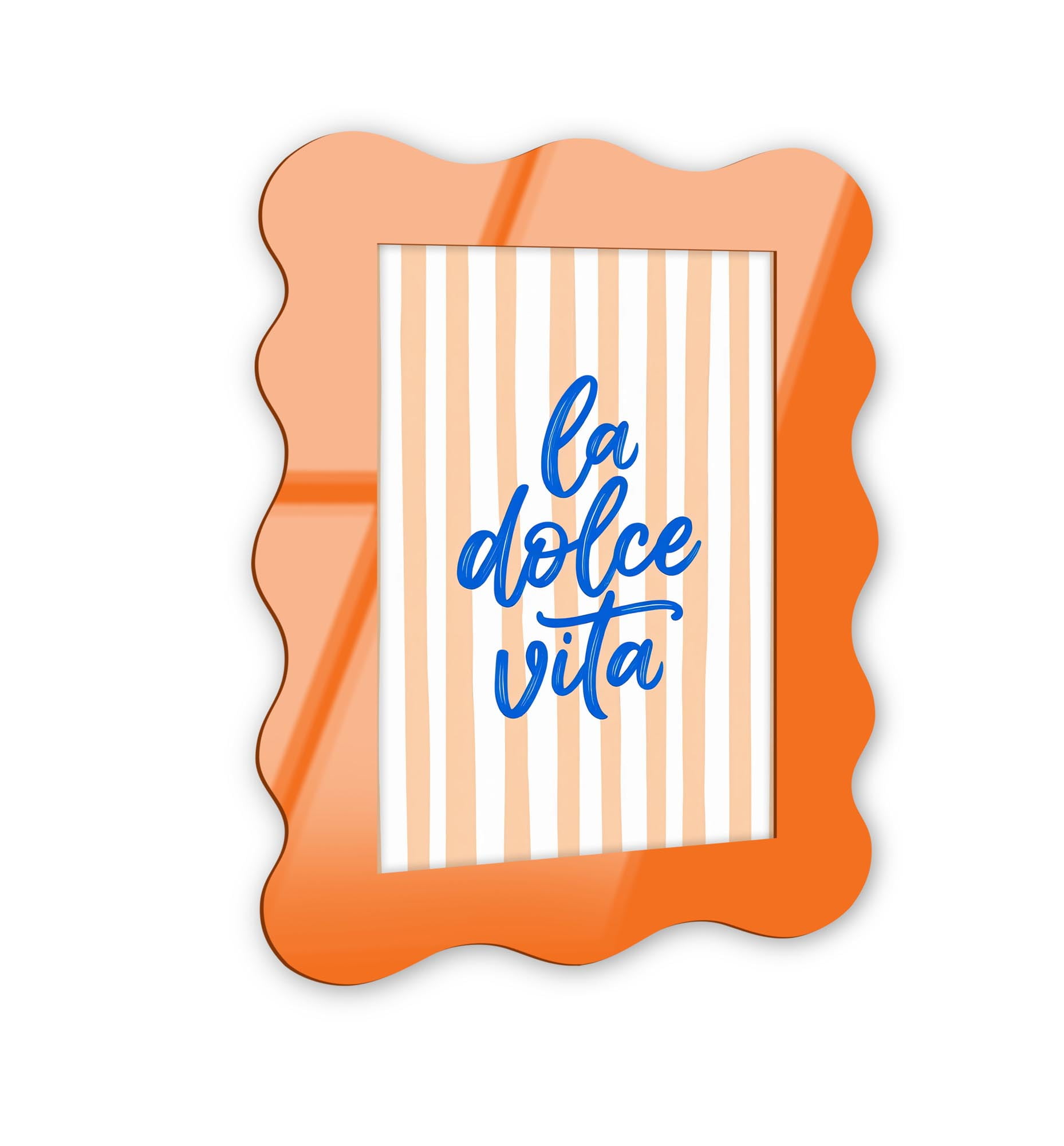 Art of Living Sweetly Retro Coastal Decor Art – Orange Curvy Acrylic ...