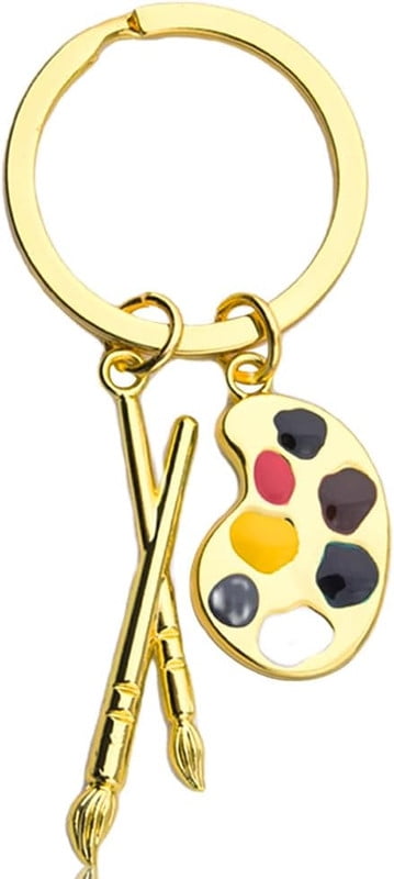 Art Lovers Gifts for Women Paint Brush Palette Keychain for Artist ...
