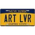 Art Lvr New York Metal Novelty License Plate 7" x 4" Motorcycle (MP ...