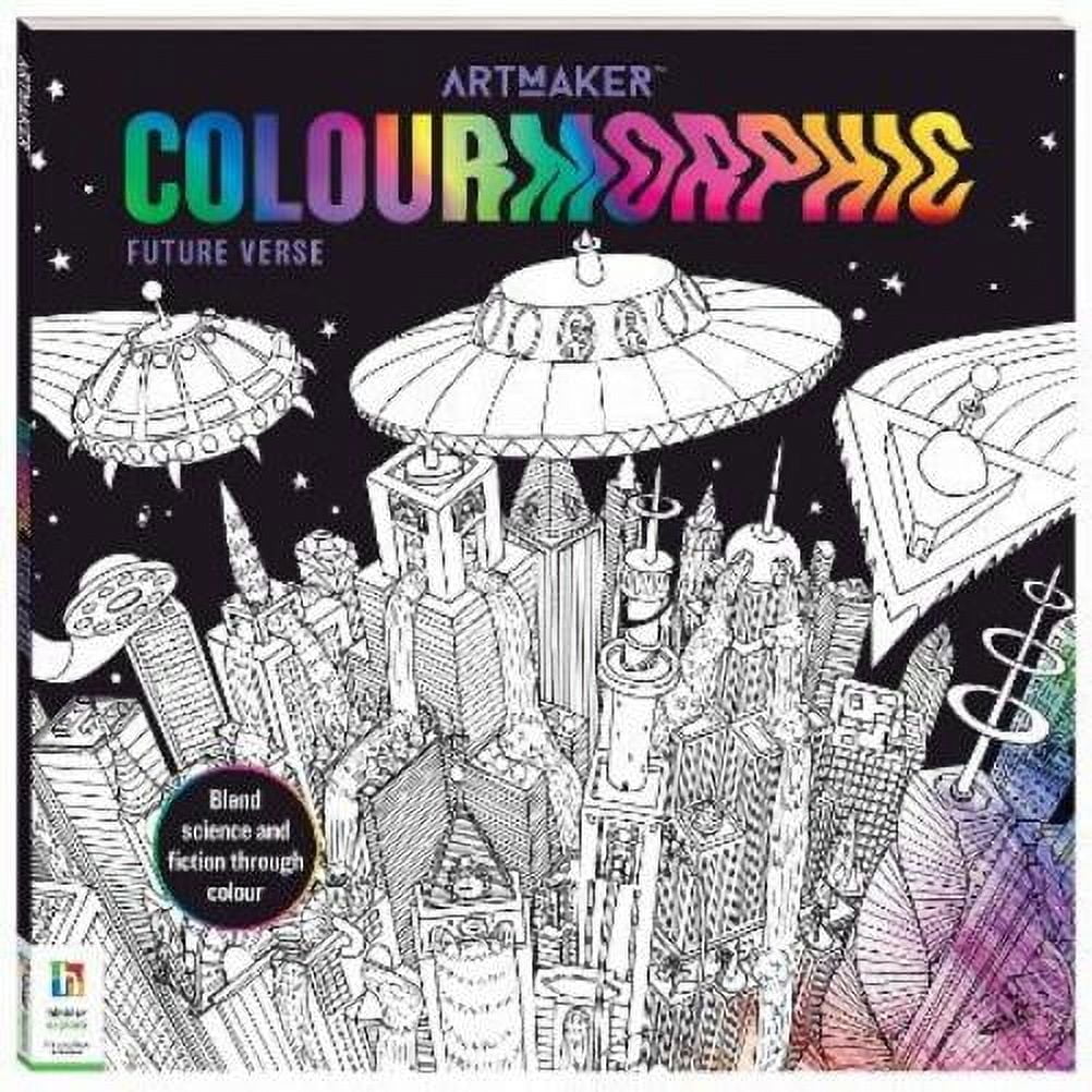 Hinkler Pty Ltd Art Maker Colourmorphic Colouring Book Future Verse ...