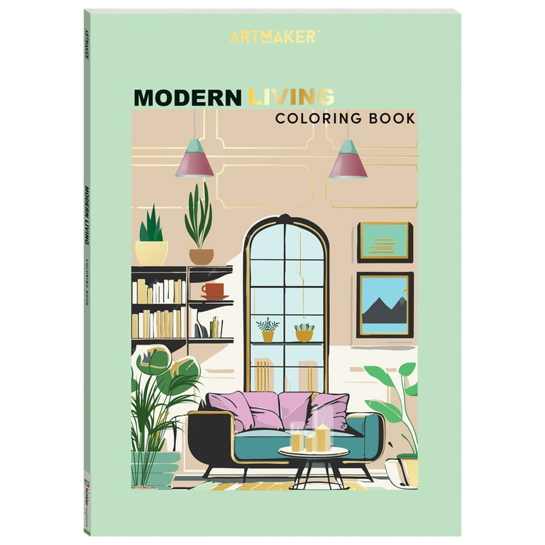 modern art adult coloring book