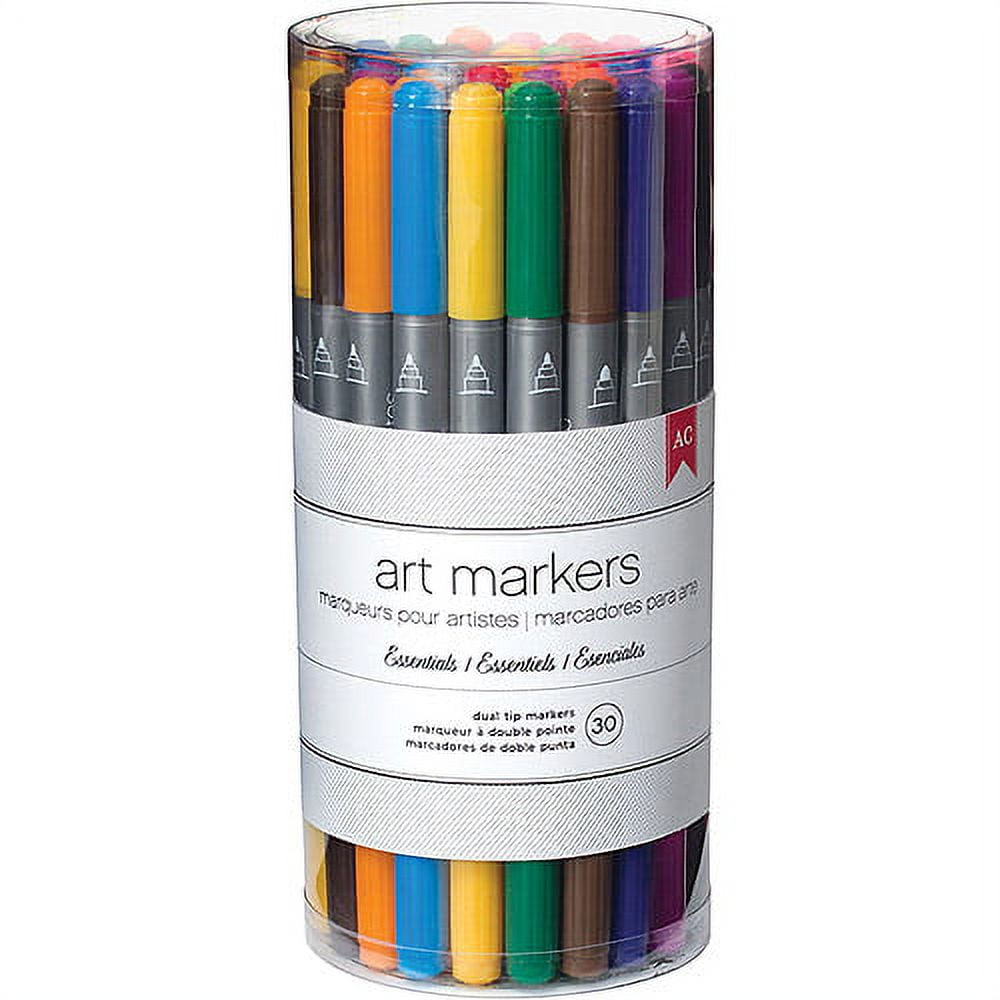 Art Marker Canister, 30 Pieces, 2 of each Color - Walmart.com