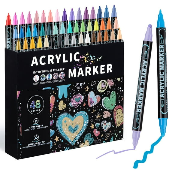 Art Marker Set with Smooth Rich Ink and Durable Tips for Projects and ...