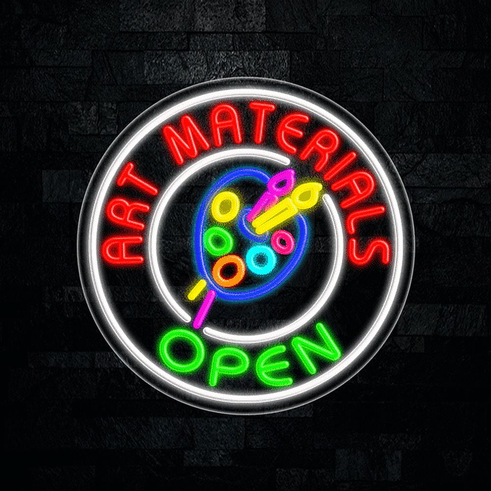 Art Materials LED Neon Sign 26"L x 26"H #31838 - Walmart.com