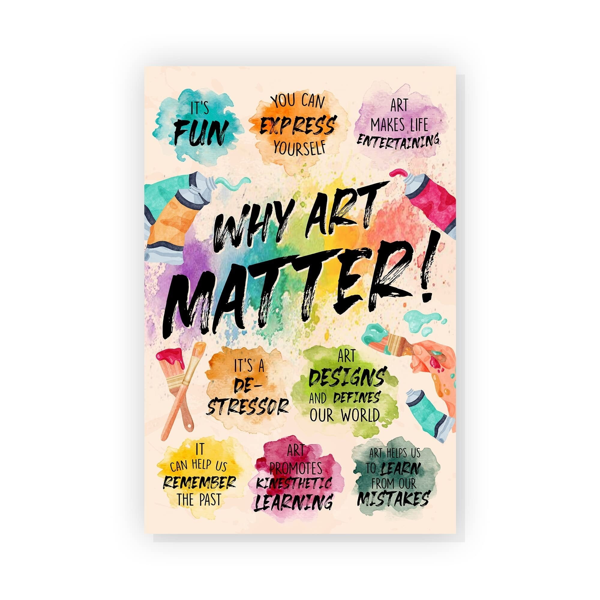 Why Art Matter Poster Arts Class Print Rainbow Art Classroom Décor ...