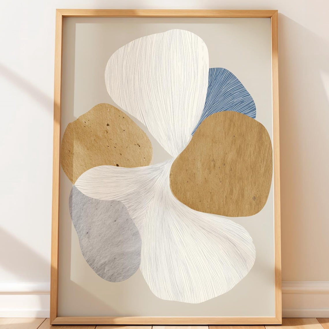 Art Minimalist Organic Cut Out Composition Modern Scandinavian Style ...