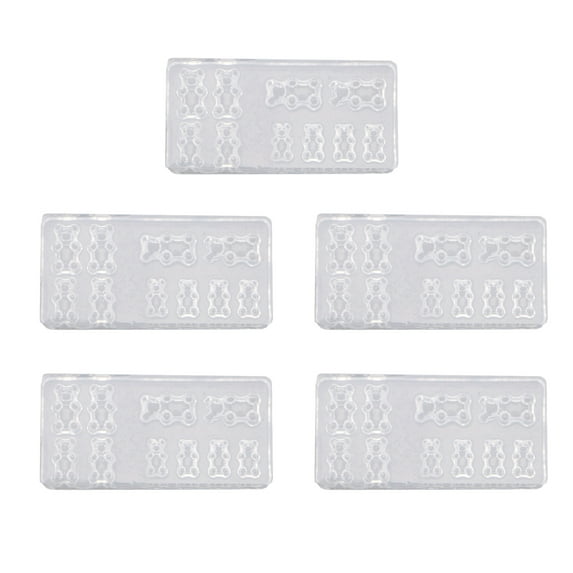 Art Mold UV Epoxy Resin Silicone Mould Three-Dimensional Cute Bear ...