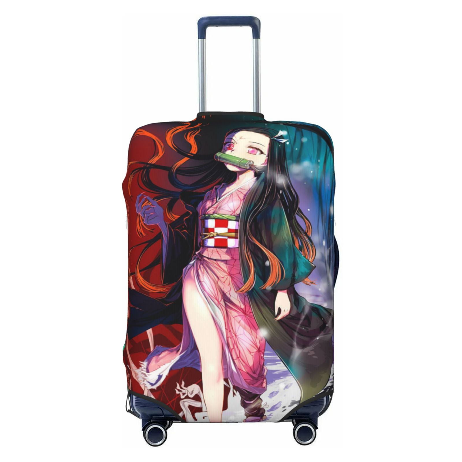 Art Nezuko Kamado Suitcase Cover Elastic Washable Luggage Protector ...