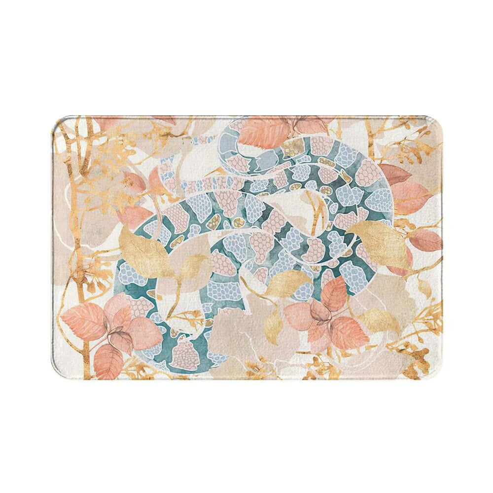 Art Non-slip Doormat Pattern Red Snake Living Room Bedroom Mat Prayer ...