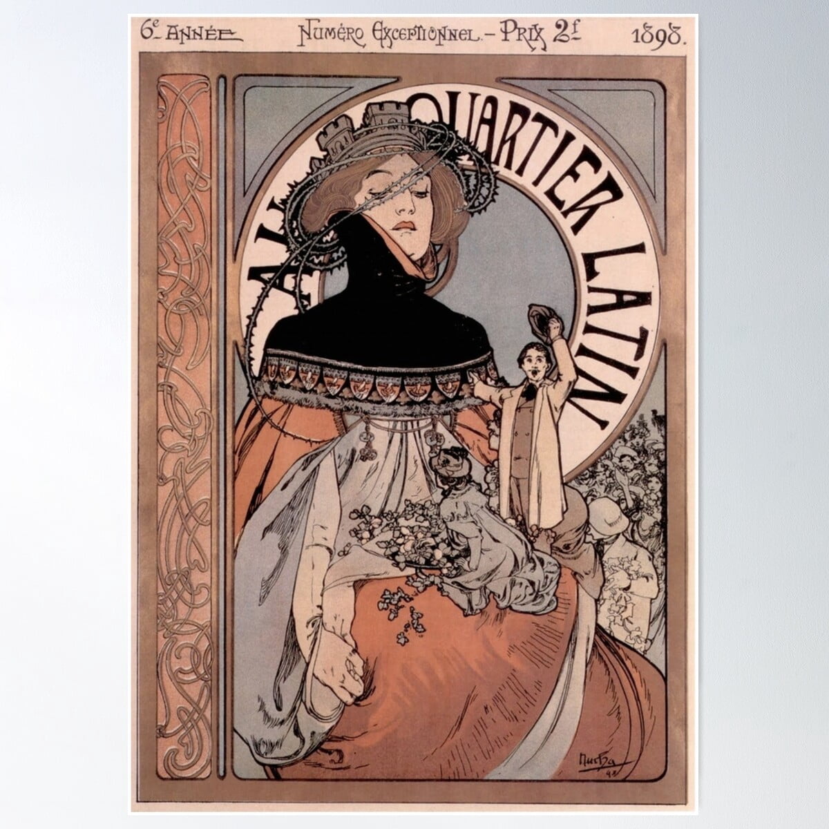 Art Nouveau - A Quarter Latin Poster Wall Art, Modern Wall Decor For ...