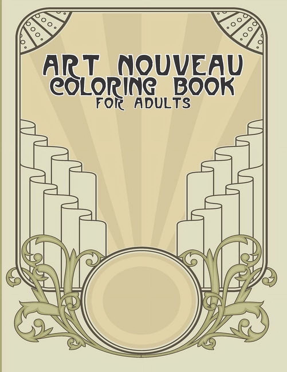 Art Nouveau Coloring Book for Adults: Relaxing Colouring Pages for Art ...