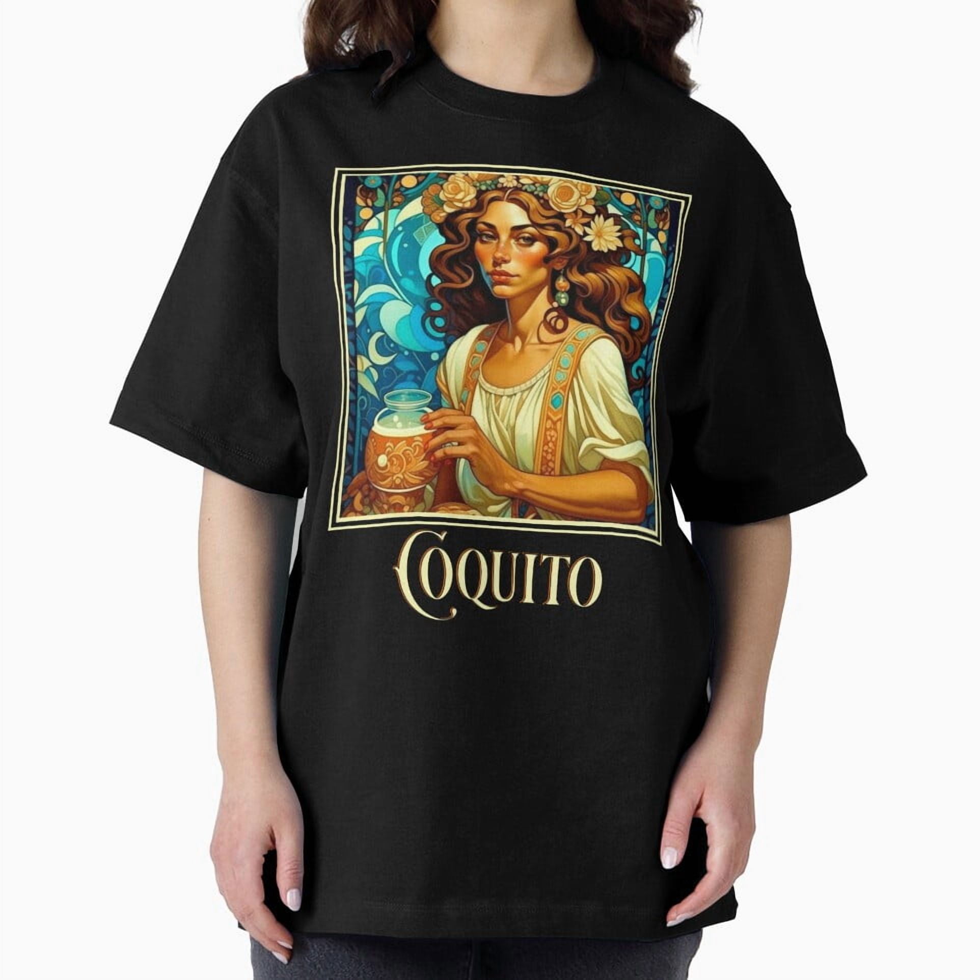 Art Nouveau Coquito Puerto Rico Holiday Drink Recipe Style Unisex T ...