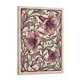Art Nouveau Floral And Curving Vine Pattern Long-Lasting Canvas Wall ...