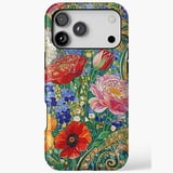 Art Nouveau Floral Klimt Inspired Art Case iPhone 17 to 11 Pro Max ...