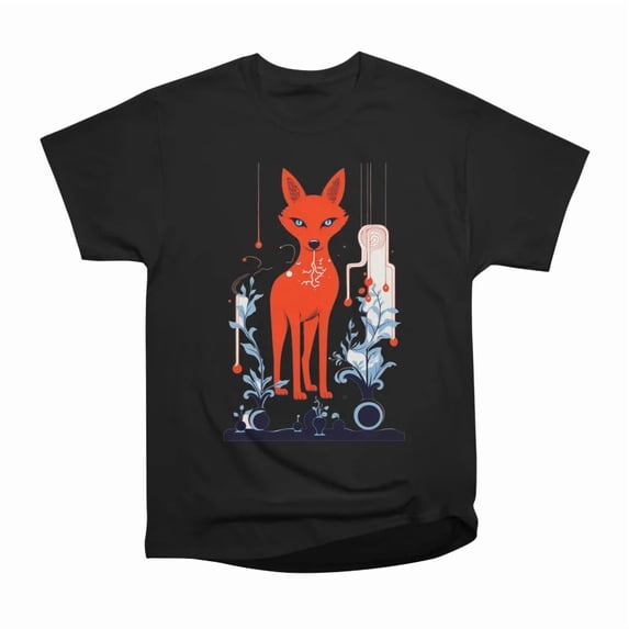 Art Nouveau Fox T-Shirt Tee Gift For Him Merch For Her Apparel For ...